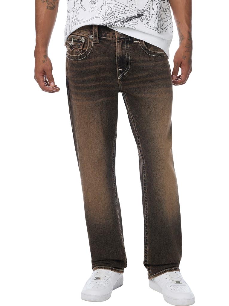 TRUE RELIGION BRAND JEANS ricky flap pocket regular rise straight leg jeans
